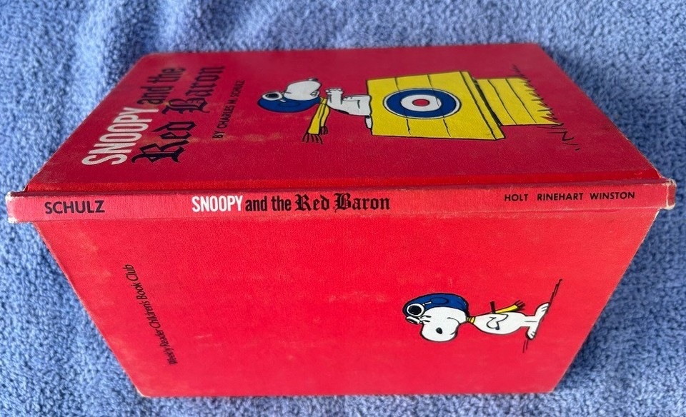 1966 1st Ed WEEKLY READER CHILDREN'S BOOK SNOOPY & THE RED BARON ...