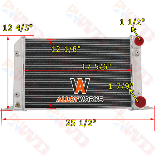 Double Pass 4 Row Aluminum Radiator For VW Scirocco Pro Stock Style | eBay