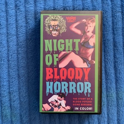 Night of Bloody horror VHS something weird Video Cult RARE New Orleans ...