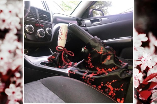 JDM Cherry Blossoms shift boot & E brake hand brake boot combo | eBay
