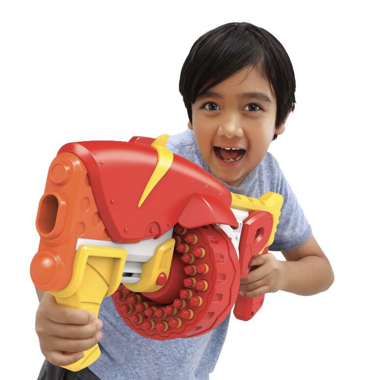 Ryan's World Ryan's Dart Tag Renegade Pump Action Blaster Includes 50 ...
