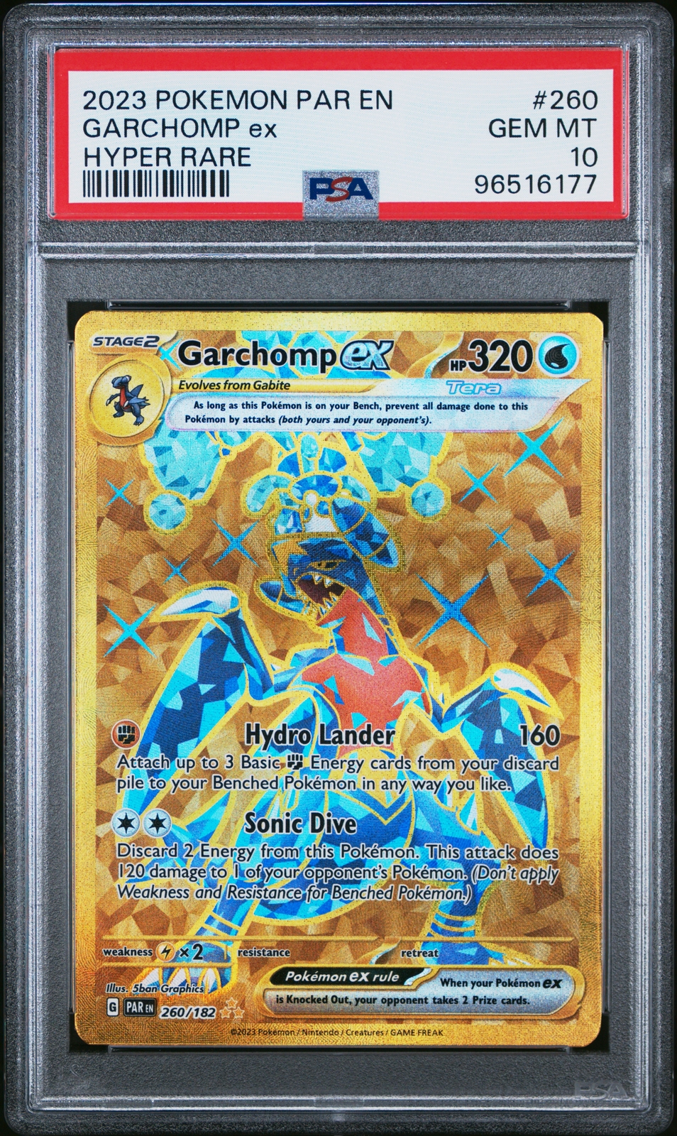 2023 POKEMON PAR EN-PARADOX RIFT HYPER RARE #260 GARCHOMP EX PSA 10 | eBay