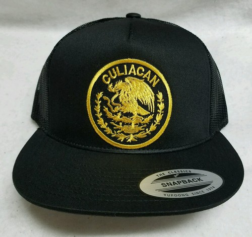 CULIACAN SINALOA MEXICO HAT MESH TRUCKER BLACK SNAP BACK ADJUSTABLE NEW ...