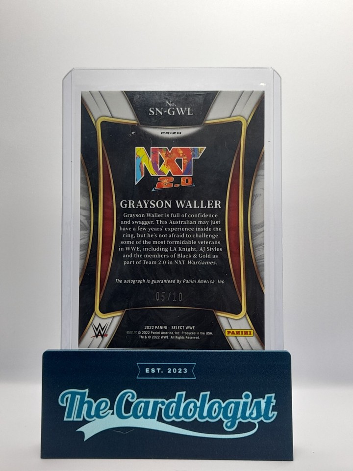 Grayson Waller Gold Signature Selections 05/10 Rookie | eBay
