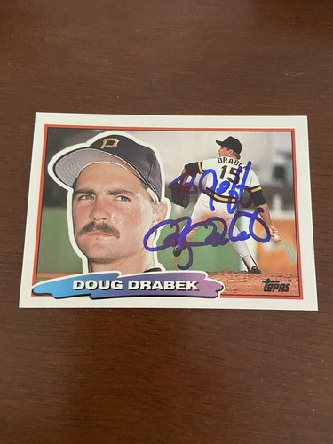 1988 TOPPS BIG DOUG DRABEK AUTOGRAPHED #124 PIRATES | eBay