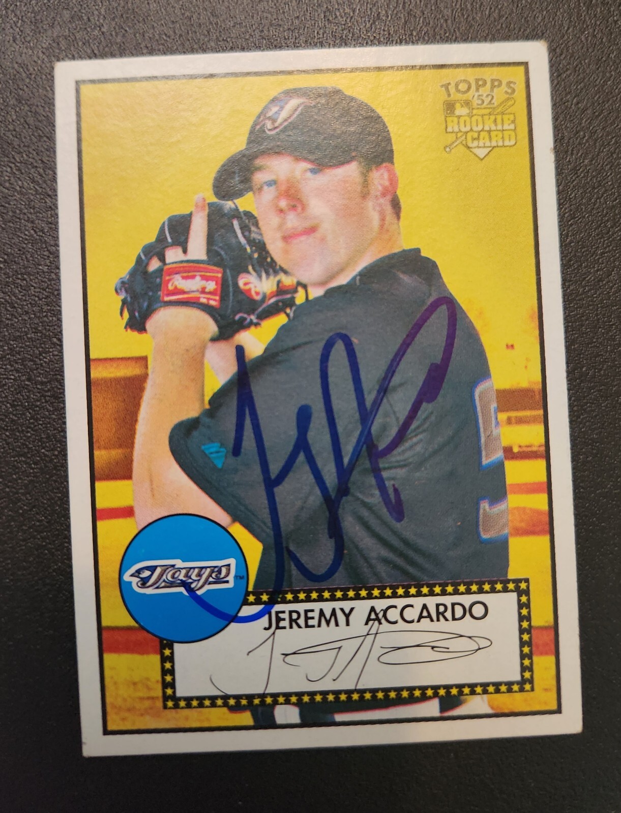 Jeremy Accardo Autograph Signed 2006 Topps 52 RC Toronto Blue Jays | eBay