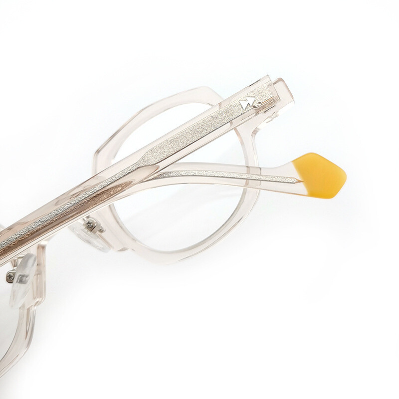 Square Strong Plastic Glasses Frame Small Narrow Lenses Adjustable Nose ...