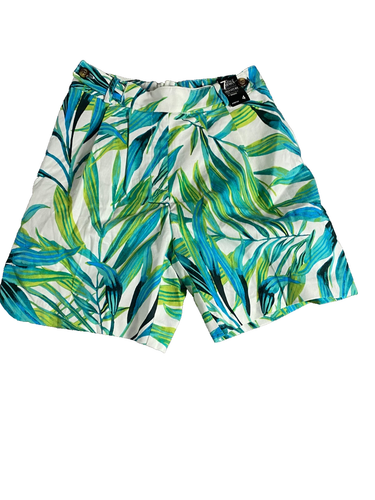 7th Avenue Design Studio Shorts Signature Fit sz 4 Floral Linen Blend 7 ...