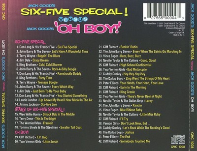 JACK GOOD JACK GOOD'S SIX-FIVE SPECIAL! VERSUS JACK GOOD'S OH BOY! NEW ...