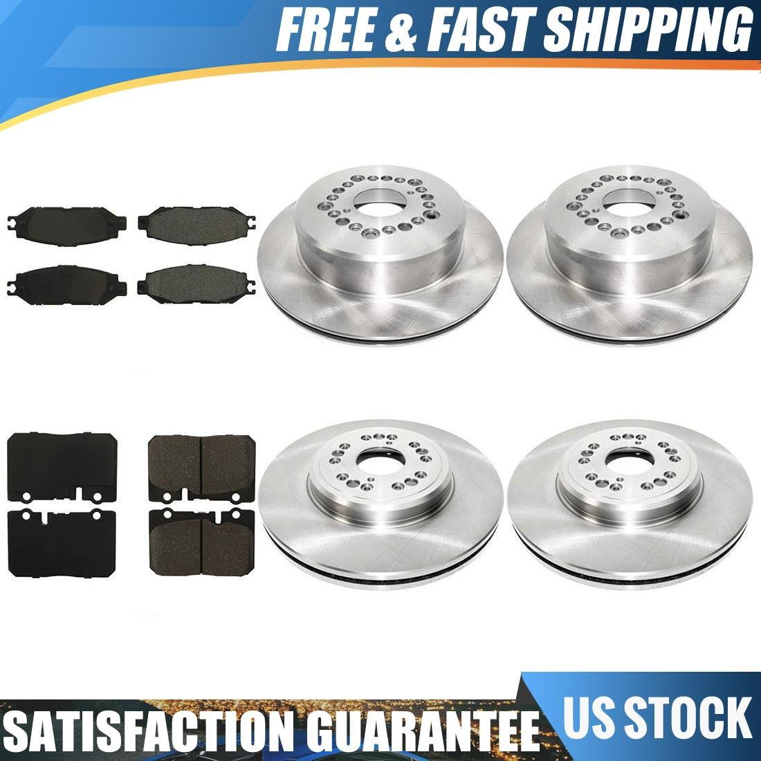 Front Rear 6 Centric DuraGo Brake Pad Rotor Set fits Lexus LS400 | eBay