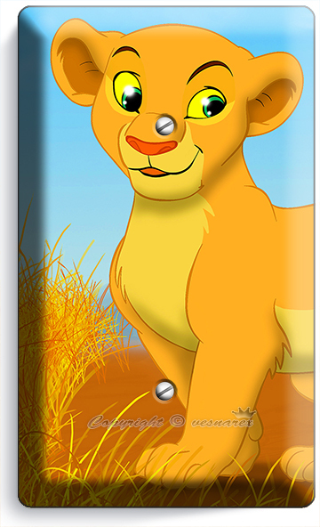 LION KING BABY NALA LIGHT SWITCH WALL PLATE OUTLET KIDS GIRL BOYS ...