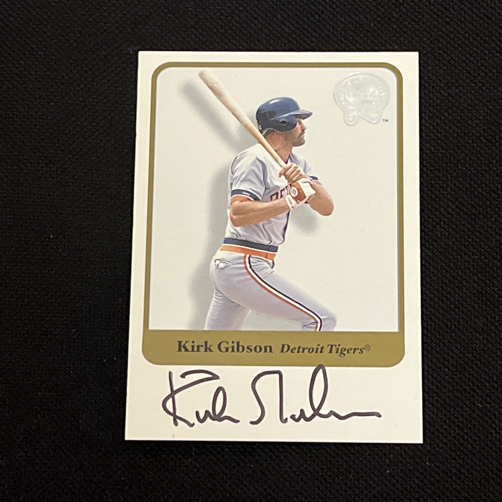 KIRK GIBSON 2001 FLEER GREATS OF THE GAME CERTIFIED AUTOGRAPHED CARD ...