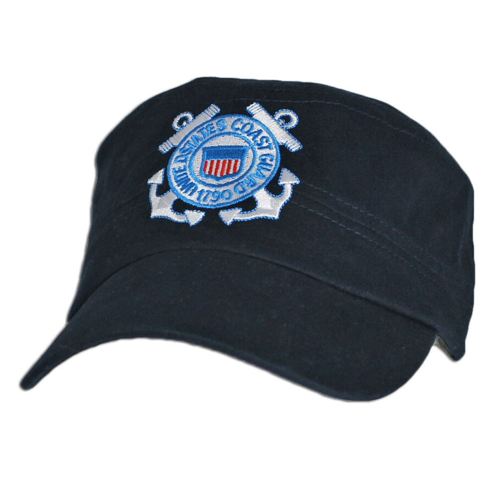 U.S. Coast Guard Flat Top Hat / USCG Insignia Dark Navy Baseball Cap | eBay