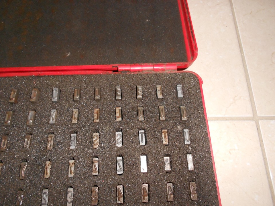 HILTI DX 462 MARKING CHARACTERS STEEL MARKING STAMPS HILTI POWDER ...