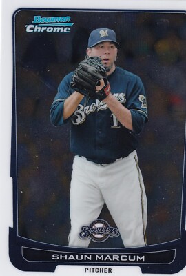 2012 Bowman #145 Shaun Marcum MLB Milwaukee Brewers + (Yes 3 Free ...
