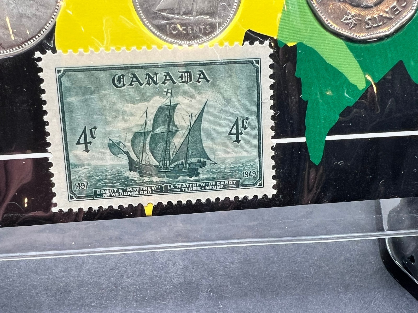 1949 Canadian 6 Coin & Stamp Mint Set in Canada Cardboard Display | eBay