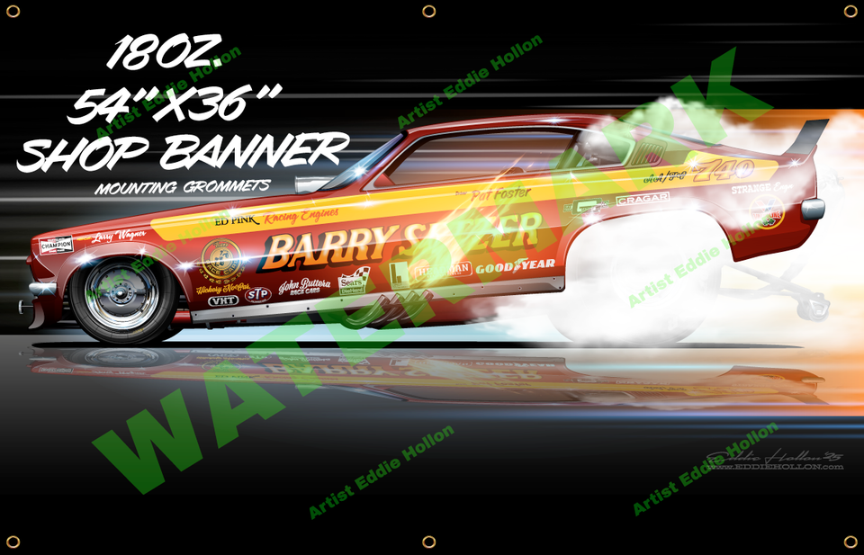 Barry Setzer Pat Foster Vega NITRO FC LIT Poster-Banner Print-098 | eBay