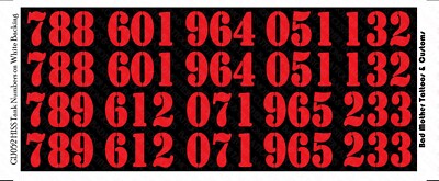 1/18 GI Joe Cobra HISS Tank Numbers Waterslide Decals - printed on ...