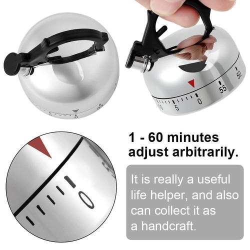 Alarm Teapot Shaped Timer Clock Kitchen Timer Counting Tools Kitchen ...