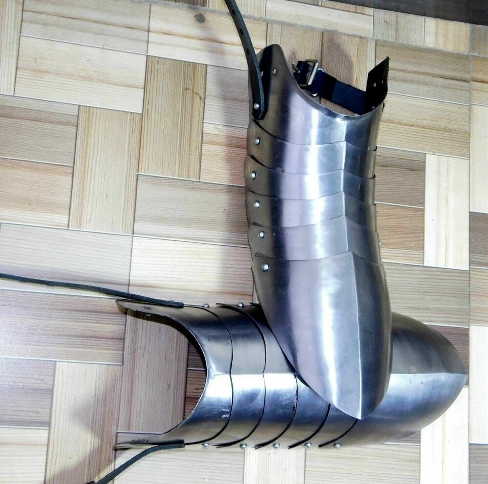 Medieval combat Steel rare boots fantasy set wearable Metal Armor Shoes ...