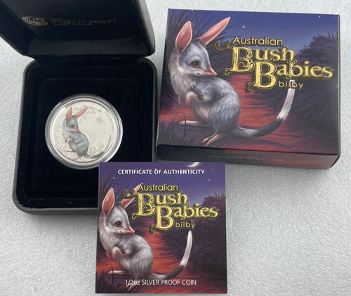 2011 Australian BILBY Bush Babies 1/2oz 99.9% Silver Proof Coin - Perth ...