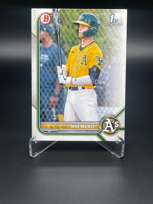 2022 Bowman Max Muncy - 1st Bowman Paper BP-89 Oakland A's Top Prospect ...