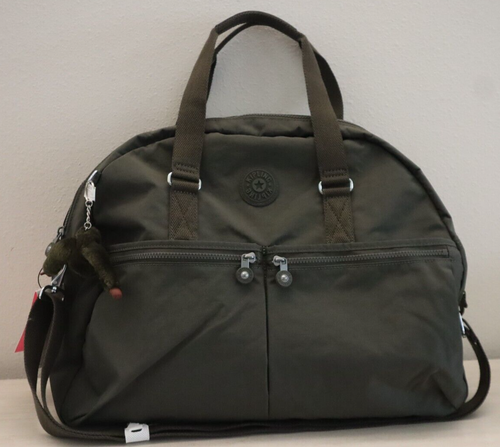 Kipling K15387-3DU Unisex Field Green Eugina Nylon Satchel Tote Bag for ...