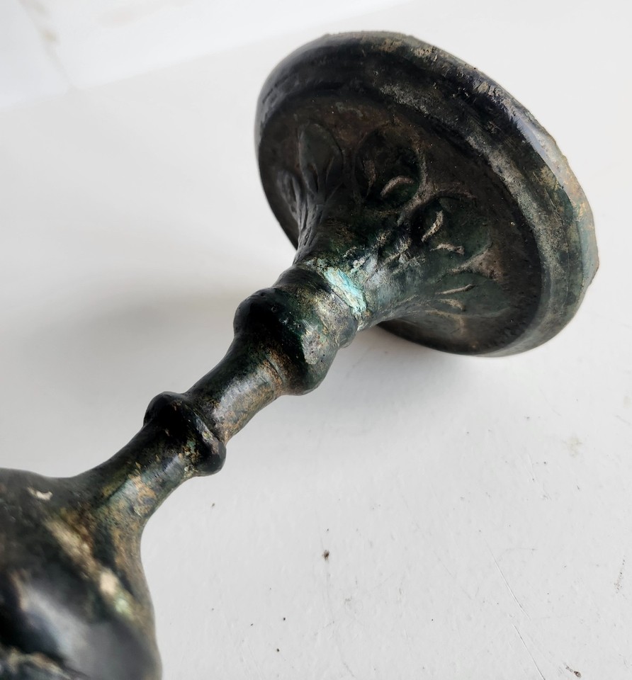 MAGNIFICENT LARGE BRONZE INDIAN / TIBETAN / CHINESE BUDDHA HEAD - HINDU ...