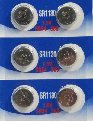 6 Pcs 390 / 389 Watch Batteries SR1130SW Cell | eBay