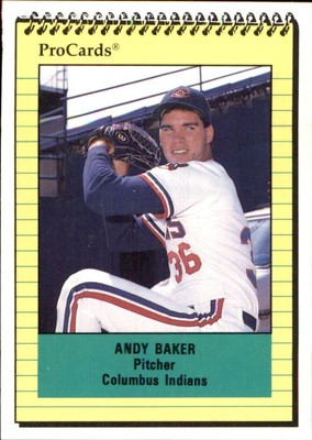 Andy Baker 1991 ProCards #1475 RC *AutographDen* FREE SHIP Columbus ...