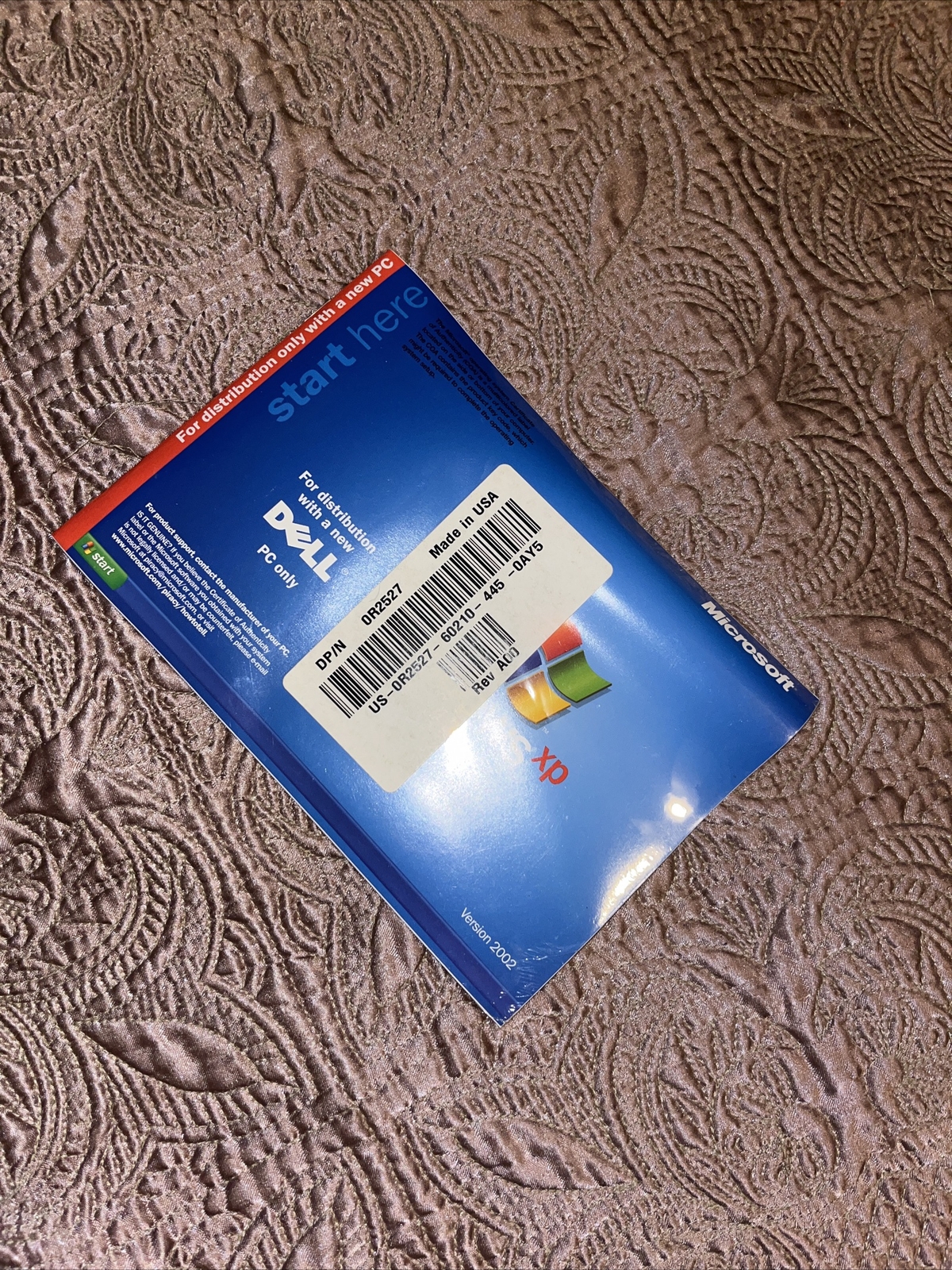 Microsoft Windows XP Professional Dell PC Computer Recovery ...