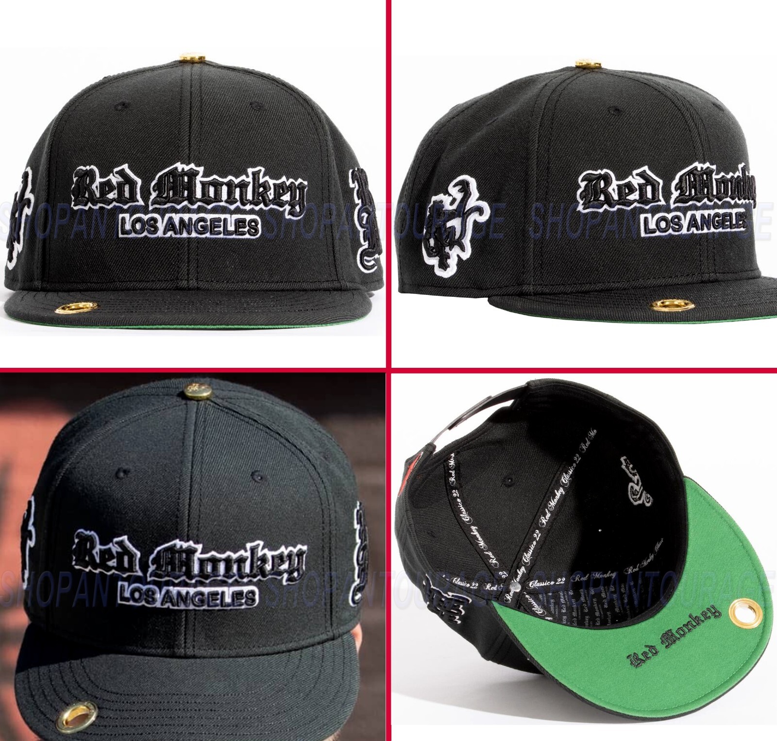 Red Monkey Hat Bundle #3 of 6 Limited Edition Unisex Trucker Cap Hats ...