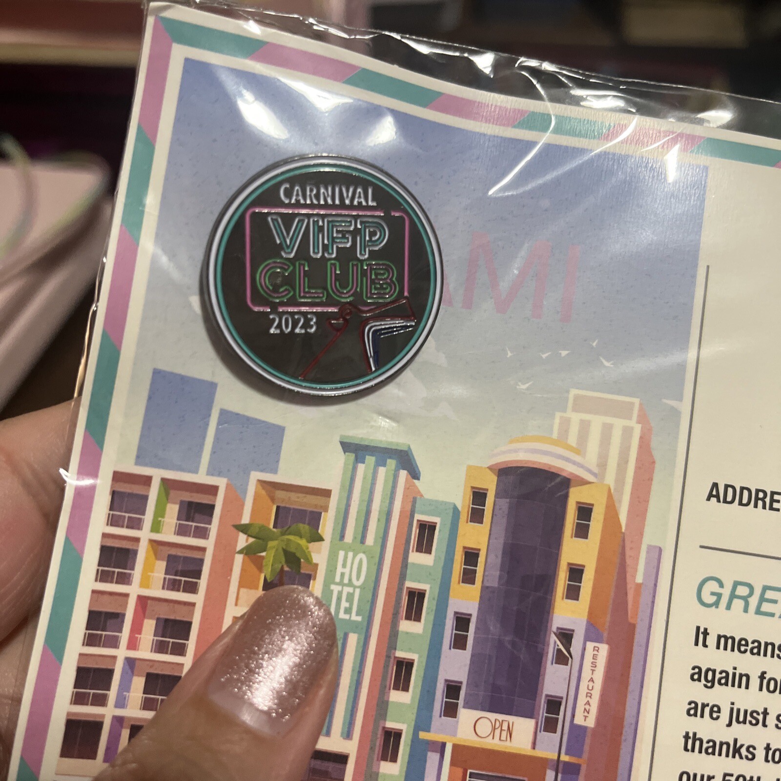 Lot of 3 - NEW 2023 CARNIVAL CRUISE SHIP VIFP CLUB COLLECTIBLE PIN with ...