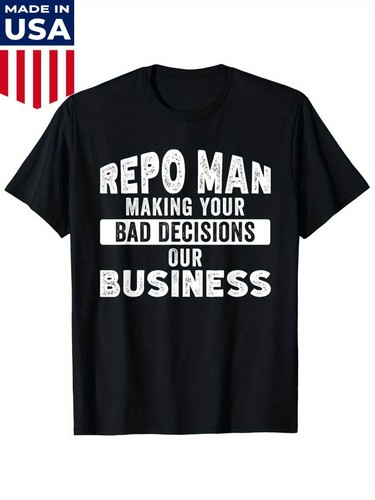 Men's Vintage Repo for Man T-Shirt - Funny " repo for Man Making Bad ...