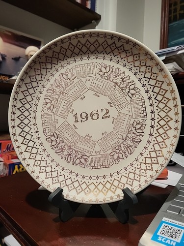 1962 calendar plate | eBay