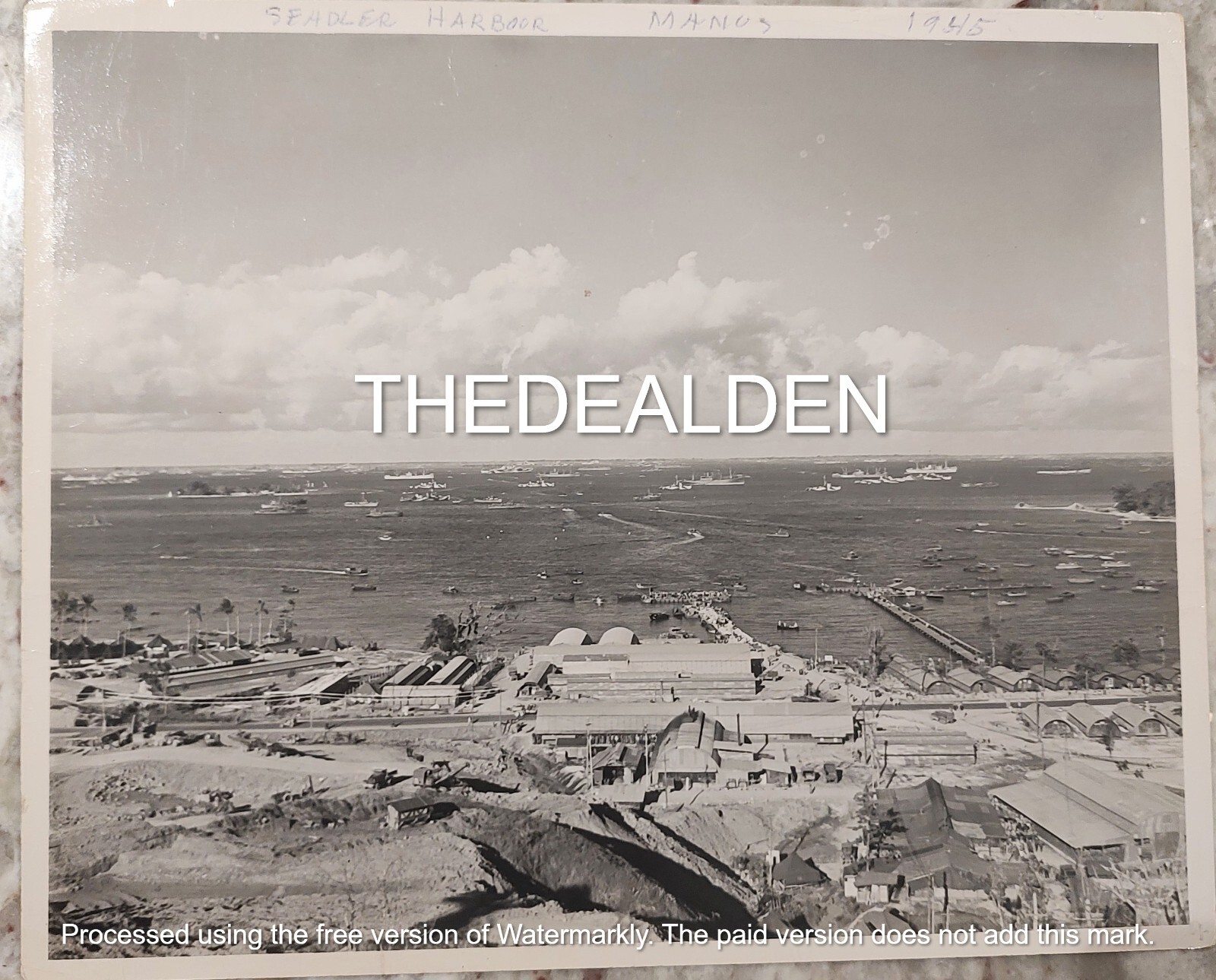 Vintage Original WW2 Photo Seeadler Harbor Port Naval Base Manus Island ...
