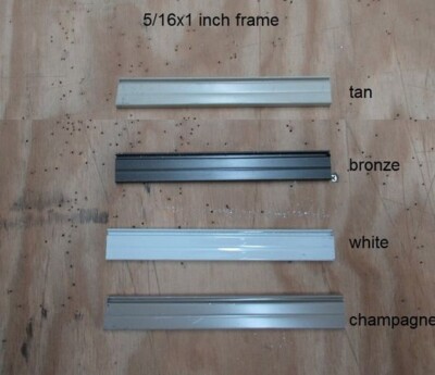 Window Screen Frame 4 Pcs of 5/16" x 1" x 36" w/2 springs, 4 color ...