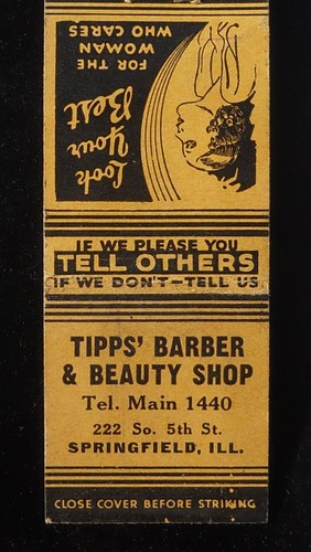 1940s Tipps' Barber & Beauty Shop 5th St. For the Woman Who Cares ...