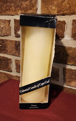 Vintage Colonial Candle Of Cape Cod 10 Inch Pillar Ivory Unscented | eBay