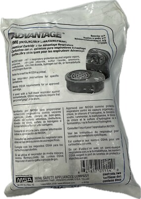 Advantage Respirator Cartridge, Multigas, GME, Olive MSA 815359 ...