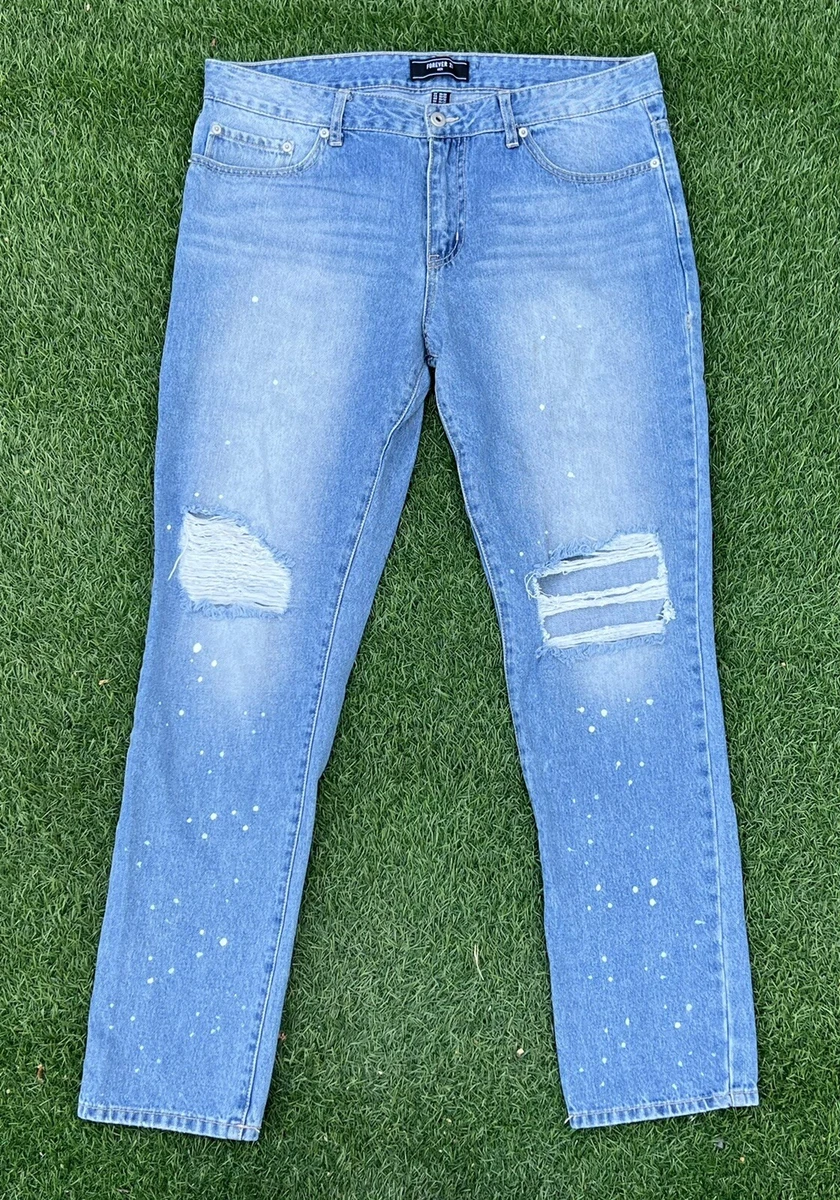 Forever 21 Ripped Skinny Jeans