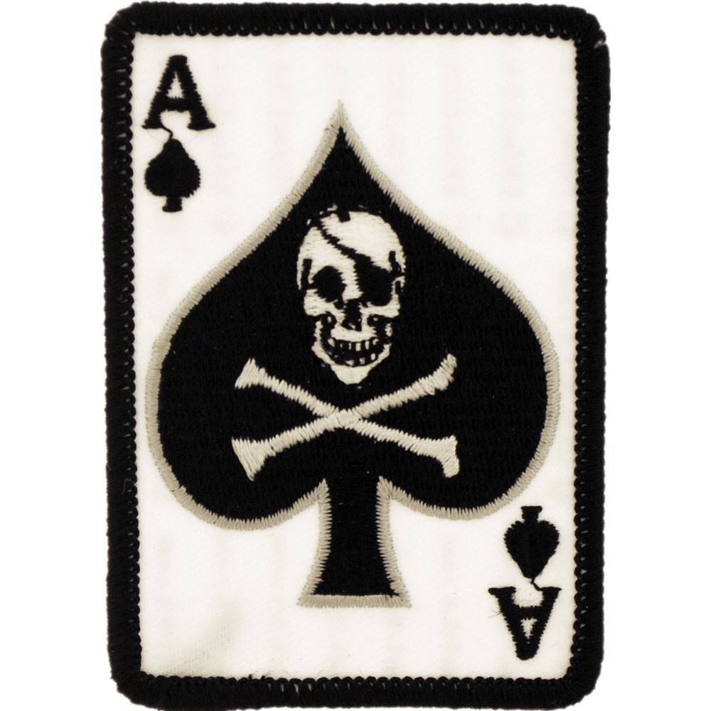 DEATH ACE, CARD Embroidered Patch (3-1/2") (1128) | eBay