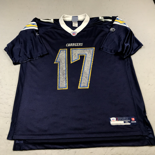 San Diego Chargers Jersey Mens XL Navy Blue Philip Rivers #17 Reebok On ...