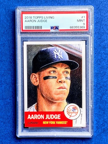 2018 Topps Living Set AARON JUDGE #1 PSA 9 MINT, New York Yankees OF | eBay