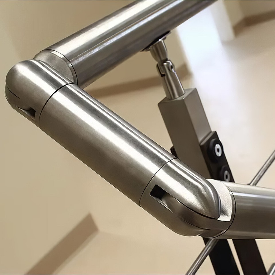 Stainless Steel Handrail Fitting Balustrade Post Staircase Railing ...