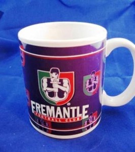 FREMANTLE DOCKERS AFL LOGO TEAM SONG CERAMIC COFFEE MUG IN BOX 10OZ | eBay