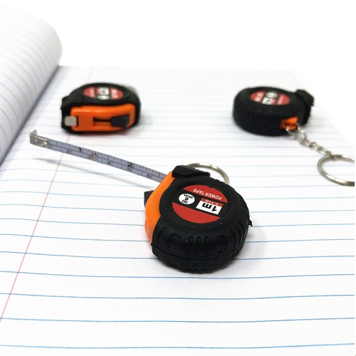 18 Pc Mini Keychain Steel Retractable 1m /3ft Measuring Tape Inch Slide ...