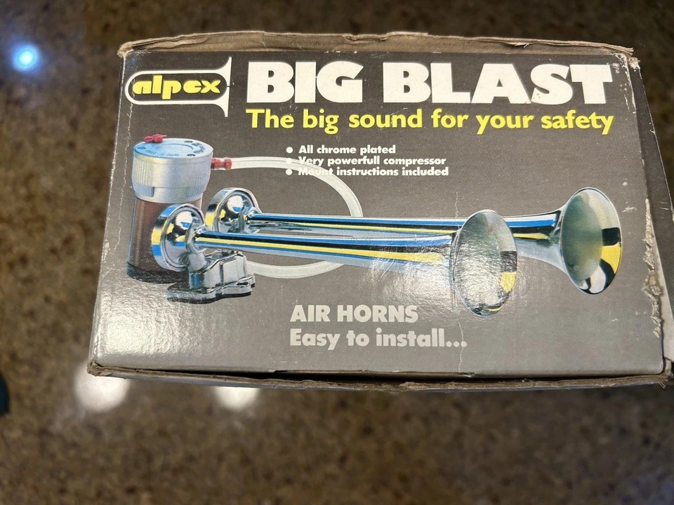 Vintage Alpex Big Blast Chrome Air Horn Kit | eBay
