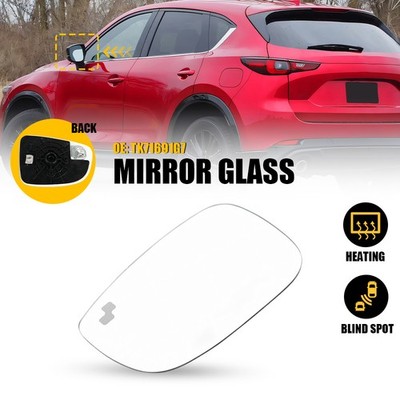 For 2016-2023 Mazda CX-5 CX-9 Left Driver Side Mirror Glass Heated w ...