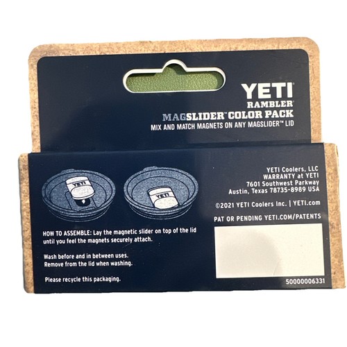 YETI Rambler Magslider Lid Magnet Color 3 Pack Navy Blue Seafoam White ...